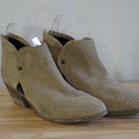 Adam Tucker | Shoes | Adam Tucker By Me Too Perforated Suede Ankle Boot ...